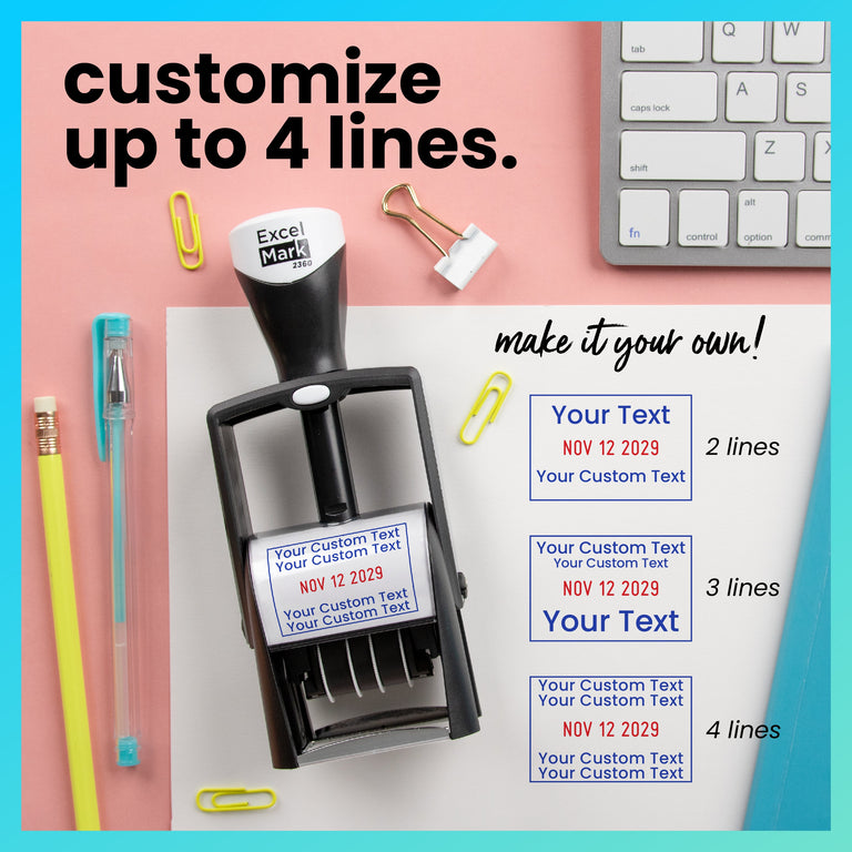 Custom Heavy-Duty Date Stamp | ExcelMark