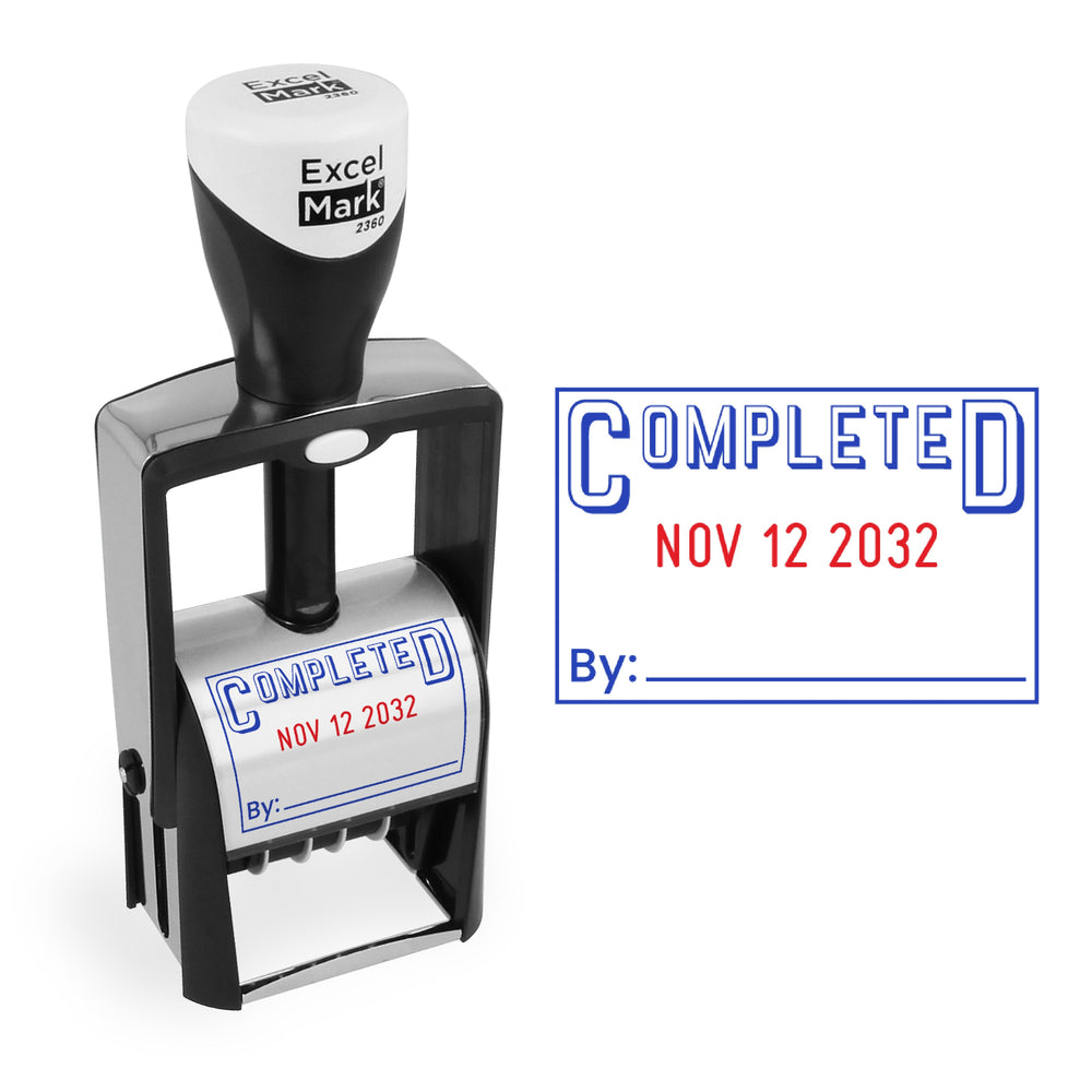 Heavy-Duty Completed Date Stamp | ExcelMark