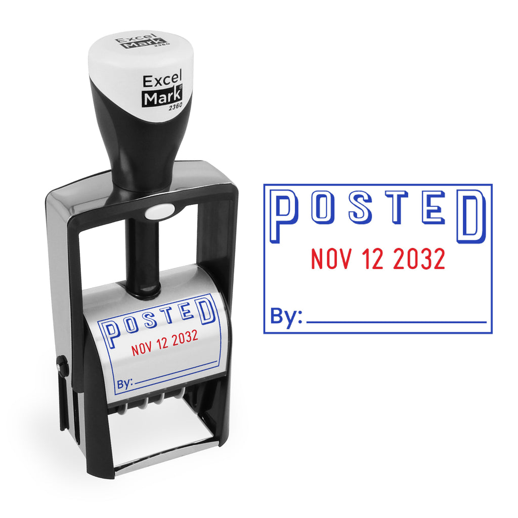 Heavy-Duty Posted Date Stamp | ExcelMark