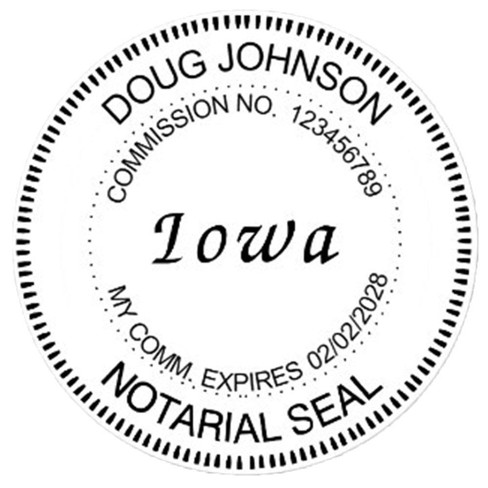 Iowa Notary Embosser | ExcelMark