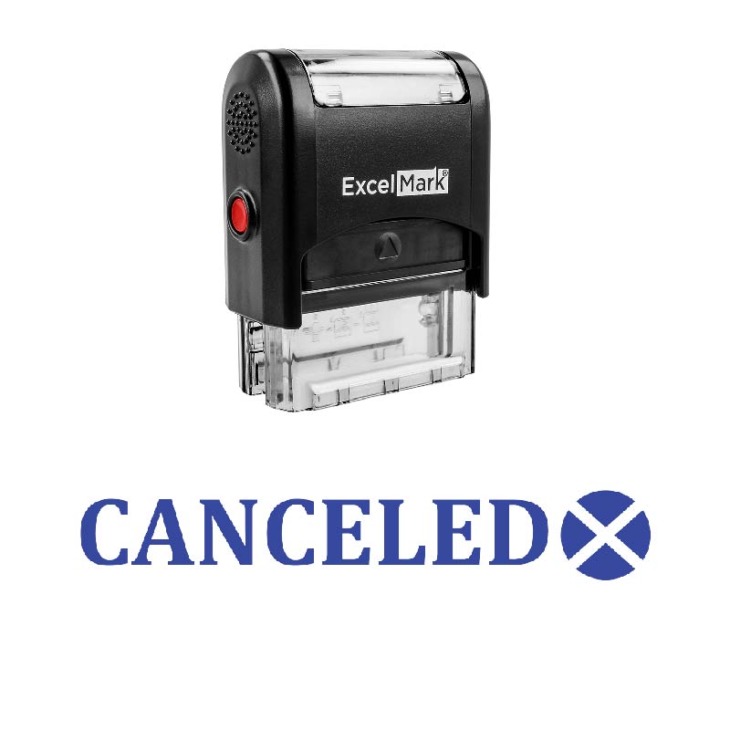 X CANCELED Stamp | ExcelMark
