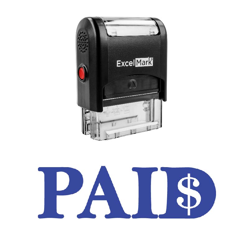 Dollar Sign PAID Stamp | ExcelMark