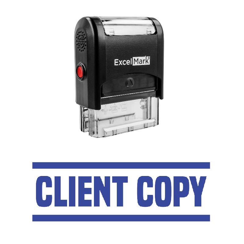 Double Line CLIENT COPY Stamp | ExcelMark