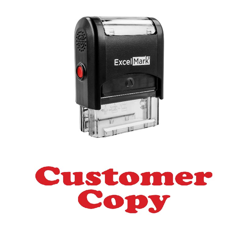 Serif CUSTOMER COPY Stamp | ExcelMark