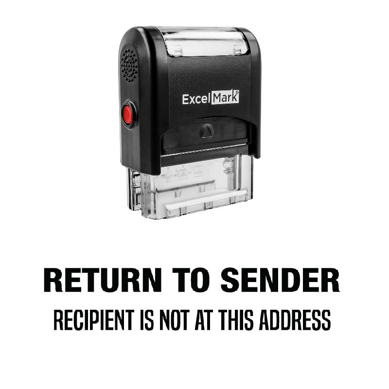 RETURN TO SENDER NOT ADDRESS Stamp | ExcelMark
