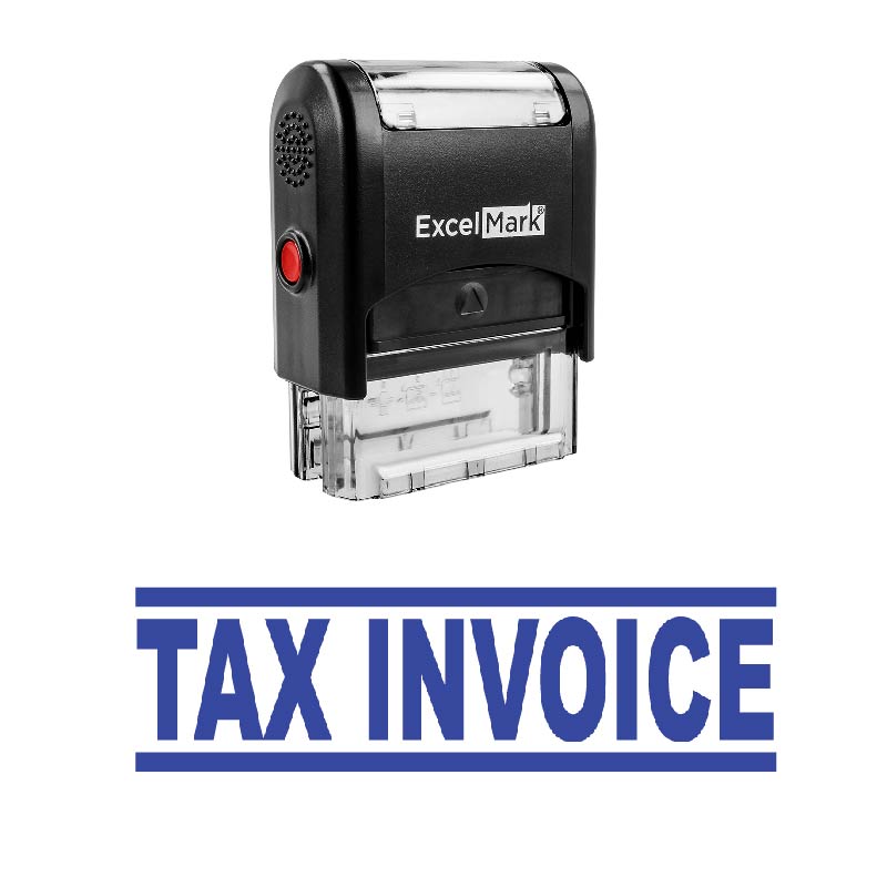 Bold Double Line TAX INVOICE Stamp | ExcelMark