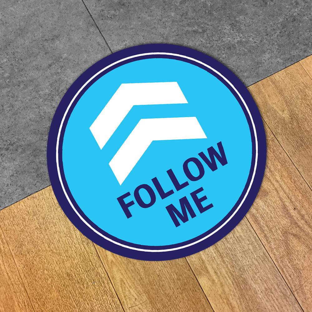 Follow Me Arrow Floor Decal | ExcelMark