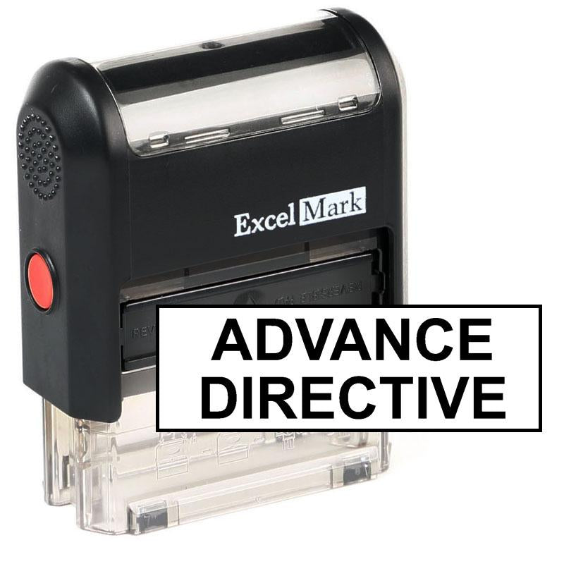 Large Advance Directive Stamp | ExcelMark