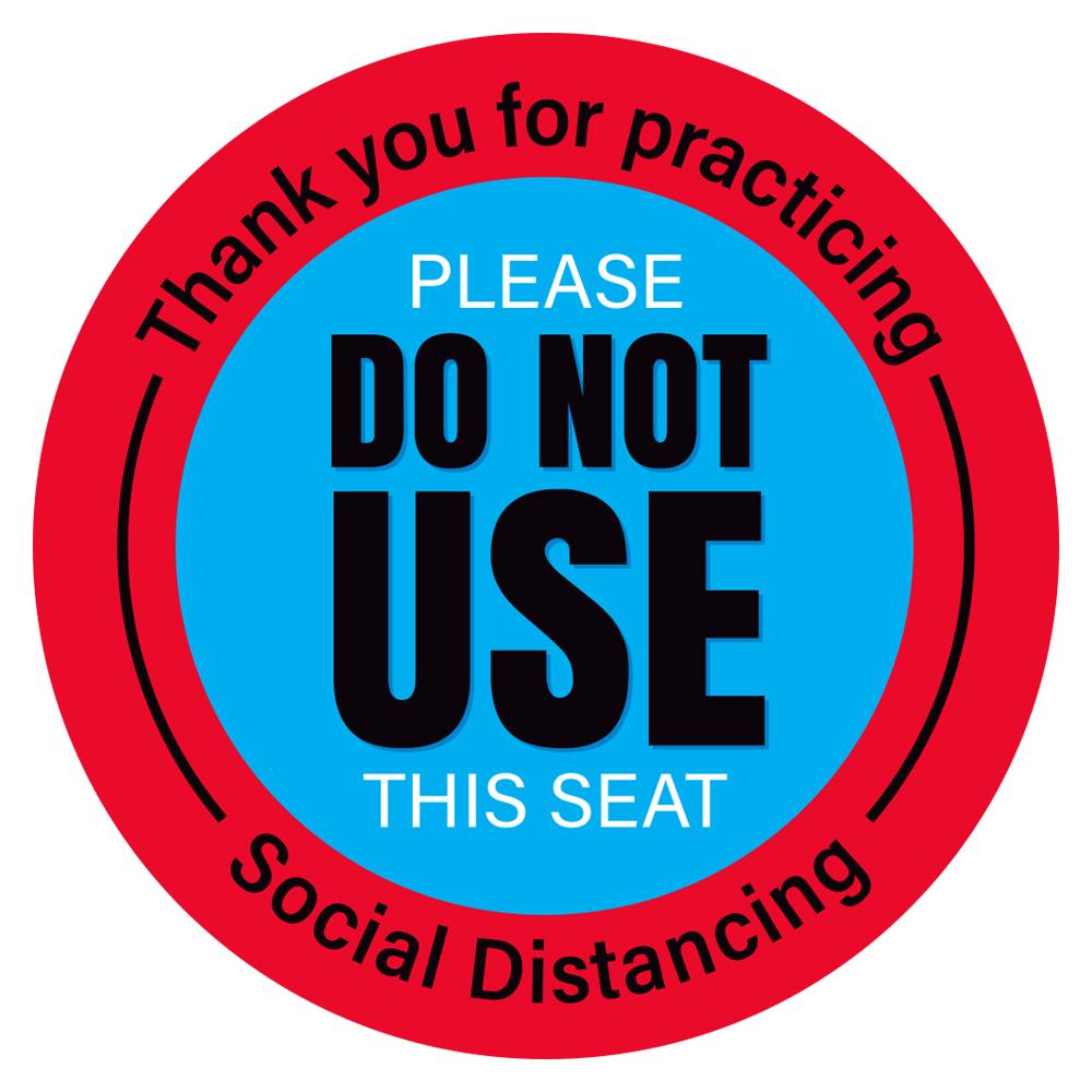 Thank You Please Do Not Use This Seat Chair Decal | ExcelMark