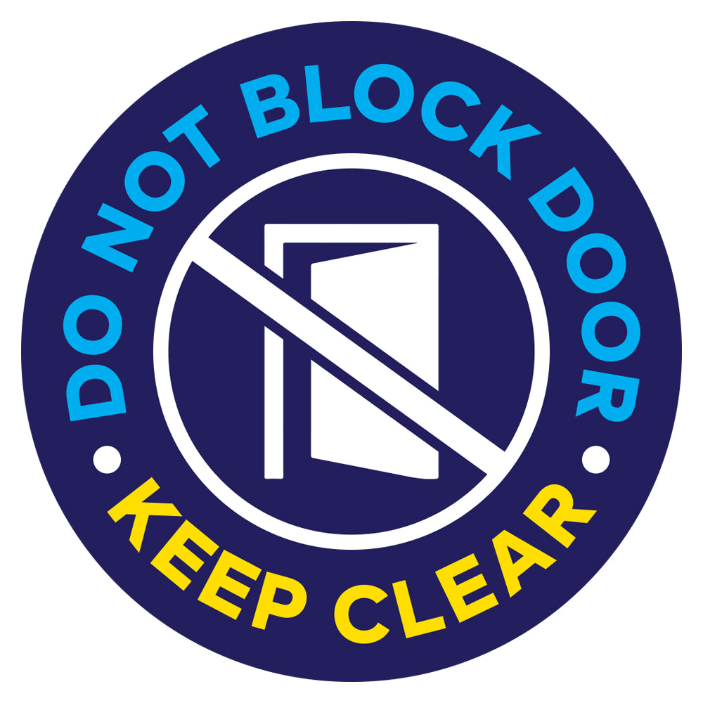 Do Not Block Door Keep Clear Floor Decal | ExcelMark
