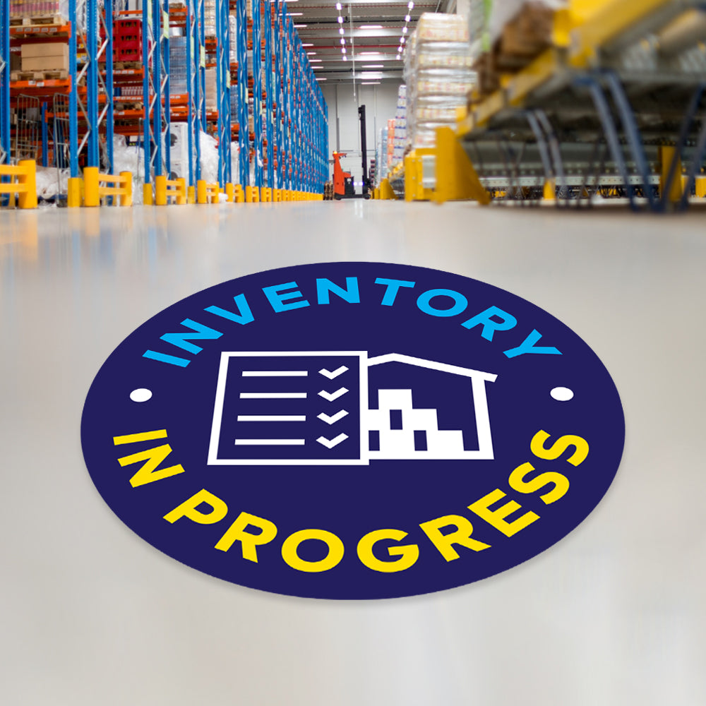Inventory In Progress Floor Decal | ExcelMark