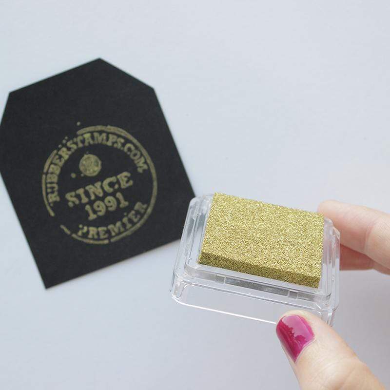 Gold Metallic Pigment Ink Pad | ExcelMark