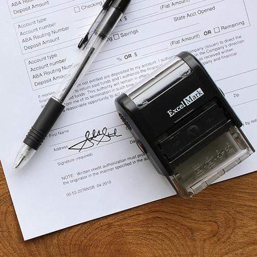 Self-Inking Signature Stamp | ExcelMark