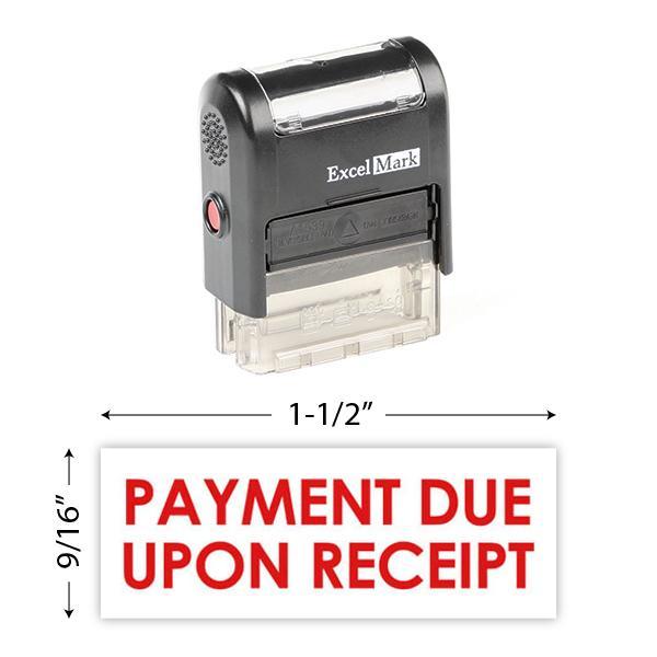 Payment Due Upon Receipt Stamp | ExcelMark