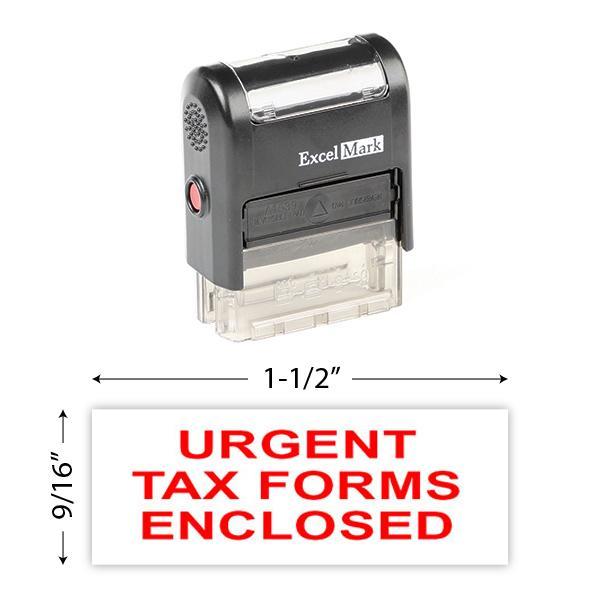 Urgent Tax Forms Enclosed Stamp | ExcelMark